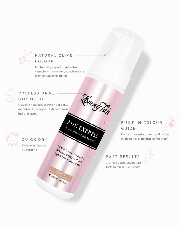 Shop 2 HR Express Medium 200ml - $59.95 | Official Loving Tan®